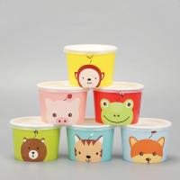 China Custom Logo Disposable Ice Cream Paper Cups 3oz to 16oz Frozen Yogurt Gelato Bowls for sale