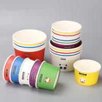 China Eco Friendly Disposable Paper Cup for Yogurt Ice Cream 13kg Gross Weight Food Grade for sale