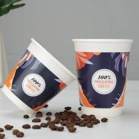 China Custom Logo Disposable Hot Drink Paper Cup 3oz to 16oz Eco-Friendly Biodegradable for sale