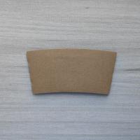 China Disposable Kraft Paper Cup Sleeve 8-14oz Custom Logo Heatproof Hot Cold Drink Protector for sale
