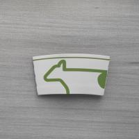 China Biodegradable Kraft Paper Coffee Cup Holder Sleeves 8-14oz Custom Logo Hot Cup Sleeve for sale