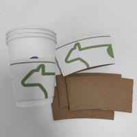 China Custom Printed Logo Coffee Cup Sleeves Eco-Friendly and Recyclable for Hot Drinks for sale