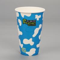 China Single Wall Takeaway Paper Cup 32oz 1000ml with Sleeves and Lids Custom Coffee Plastic Free for sale