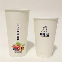 China Single Wall Takeaway Paper Cup 32oz 1000ml with Sleeves and Lids Custom Coffee Plastic Free for sale