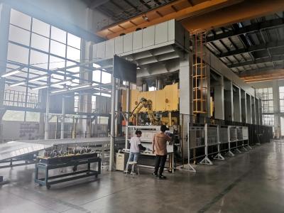 China Aerospace Robotic Stamping Line with ABB 6-Axis Precision ±0.02mm for Titanium and Inconel Hot Stamping for sale