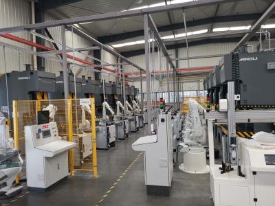 China Electronics 6 Axis Articulated Robotic Stamping Line Precision High Throughput for sale
