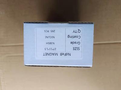 China N38SH Silver Coated Neodymium Magnets F27x11x1.5mm for Brushless DC Motors - 150°C Max Temperature for sale