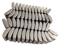 China N52 Arc Neodymium Magnets W15mm x L30mm x H8mm for Motor Rotor Applications with 14.4-14.8 kgs Magnetic Strength for sale