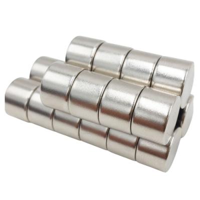 China N50 Grade Zinc-Coated Neodymium Disc Magnets 20×20mm for Industrial Applications for sale