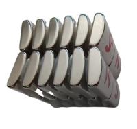 China N52 Arc Neodymium Magnets 15mm x 30mm x 8mm One Side Flat One Side Curved for Electricity Supply for sale