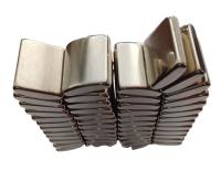 China Permanent Neodymium Motor Magnets NiCuNi Coating Bright Silver Color for sale