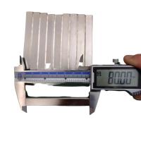 China Custom N52 Neodymium Bar Magnets 80x10x10mm with ±0.05mm Tolerance and 14.4-14.8kGs Br Strength for sale