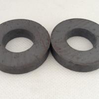 China Industrial Large Ring Shape Ferrite Speaker Magnet 53mm x 24mm x 11mm with Y25-Y35 Grades for sale