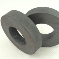 China Industrial Large Ring Shape Ferrite Speaker Magnet 53mm x 24mm x 11mm with Y25-Y35 Grades for sale