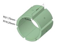 China N52 Neodymium Arc Magnets NiCuNi Coating for Motors | ±0.05mm Tolerance | 14.4-14.8 kGs Br for sale