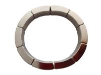 China N52 Neodymium Arc Magnets NiCuNi Coating for Motors | ±0.05mm Tolerance | 14.4-14.8 kGs Br for sale