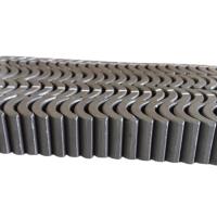China Customized Permanent Big Ferrite Arc Magnet For Air Pump 52.12*50.18*7.27 mm for sale