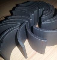 China Y30BH C5 C8 Grade Ferrite Arc Magnet For BLDC Ceiling Fan Motor Eco Friendly for sale