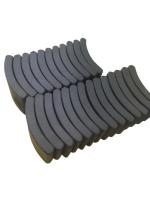China Custom Arc Ferrite Magnet R55.55 x r48.5 x W50 x L29 with ±2% Tolerance and High Coercive Force for sale