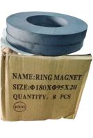 China Permanent Circular Ferrite Ring Magnet D220×D100×25mm Y35 Grade for Motors and Speakers for sale