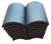 China Hard Ferrite Arc Magnet Y33 Grade R35.5xR28.2x61x80mm for 190W DC Motors for sale