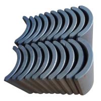 China Hard Ferrite Arc Magnet Y33 Grade R35.5xR28.2x61x80mm for 190W DC Motors for sale