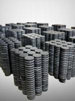 China Industrial Neodymium N35 Black Epoxy Disc Magnet 10mm Diameter for Refrigerator for sale