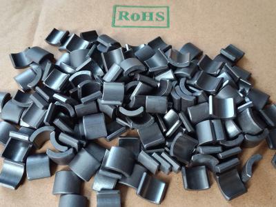 China Arc Shape Hard Ceramic Motor Ferrite Magnet 130 131 with 750 Gauss Magnetic Force and 110° Central Angle for sale