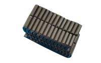 China Arc Shape Hard Ceramic Motor Ferrite Magnet 130 131 with 750 Gauss Magnetic Force and 110° Central Angle for sale