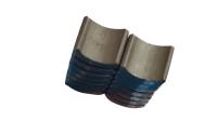 China Arc Shape Hard Ceramic Motor Ferrite Magnet 130 131 with 750 Gauss Magnetic Force and 110° Central Angle for sale