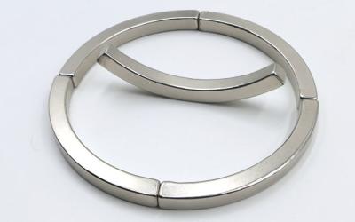 China Customized Size Neodymium Generator Magnets Arc Shaped High Coercive for sale