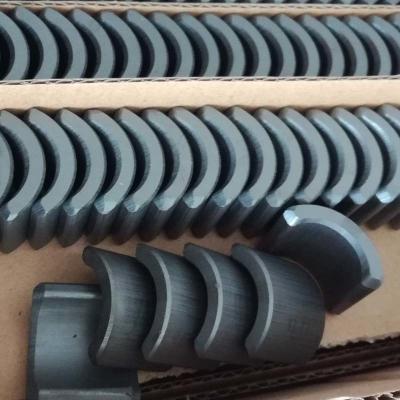 China Arc Shape Ferrite Permanent Hard Magnet For Industrial Micro Motors for sale