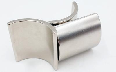 China NdFeB DC Motor Arc Magnets for Spur Gearboxes - N35 to N52 Grade with ±0.05mm Tolerance and 80°C to 240°C Temperature Range for sale