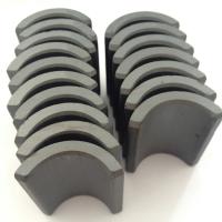 China Small Arc Shape Ceramic Ferrite Magnets Y25-Y35 Grade with ±2% Tolerance and High Coercive Force for DC Motors for sale