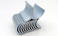China Arc Shaped Neodymium Motor Magnets N45SH Grade 150C Working Temperature Zinc Coating for sale