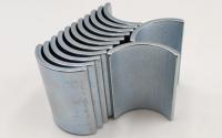 China Arc Shaped Neodymium Motor Magnets N45SH Grade 150C Working Temperature Zinc Coating for sale