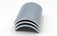 China Arc Shaped Neodymium Motor Magnets N45SH Grade 150C Working Temperature Zinc Coating for sale