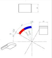 China Custom Arc Ferrite Magnet R55.55 x r48.5 x W50 x L29 with ±2% Tolerance and High Coercive Force for sale