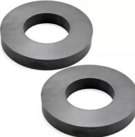 China Hard Ferrite Round Ceramic Magnet Rings Y25-Y35 Grade with ±2% Tolerance and Custom Shapes for Industrial Applications for sale