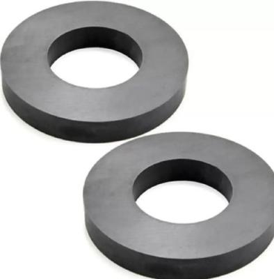 China Hard Ferrite Round Ceramic Magnet Rings Y25-Y35 Grade with ±2% Tolerance and Custom Shapes for Industrial Applications for sale