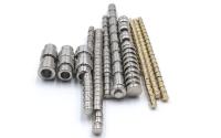 China Custom Neodymium Cylinder Magnets for Mobile Phones - N35 to N52 Grade with ±0.05mm Tolerance and 80°C Working Temperature for sale