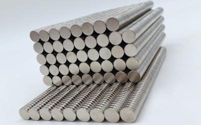 China Sintered NdFeB Disc Magnet ND35 Grade 15mm x 1mm for Educational Materials and Industrial Applications for sale