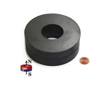 China Custom Strontium Barium Ferrite Ring Magnets Y25 Y30 Y33 Y35 Grades ±2% Tolerance for Motors & Speakers for sale