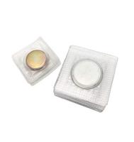 China Permanent Neodymium Button Magnets 23×3mm PVC Coated - N35 to N52 Grades for Industrial Applications for sale