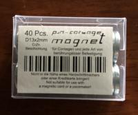 China N35 D13 X 2mm CrZn Neodymium Disc Magnet with 11.8-12.2 kGs Br and ±0.05mm Tolerance for sale