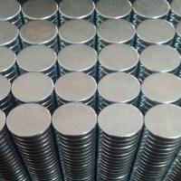 China N38 Grade Disc Shaped Neodymium Permanent Magnets with ±0.05mm Tolerance and 80°C Working Temperature for sale