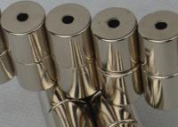 China Industrial Neodymium Rare Earth Magnets Strong NdFeB Rings With Hole - N35 to N52 Grade, ±0.05mm Tolerance for sale