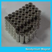 China Industrial Neodymium Rare Earth Magnets Strong NdFeB Rings With Hole - N35 to N52 Grade, ±0.05mm Tolerance for sale