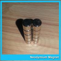 China N35-N52 Permanent Neodymium Cylinder Magnets For Motor Generator for sale