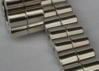 China N38 N45 Neodymium Ring Magnets with Holes - Rare Earth Cylinder Magnets ±0.05mm Tolerance for Industrial Applications for sale